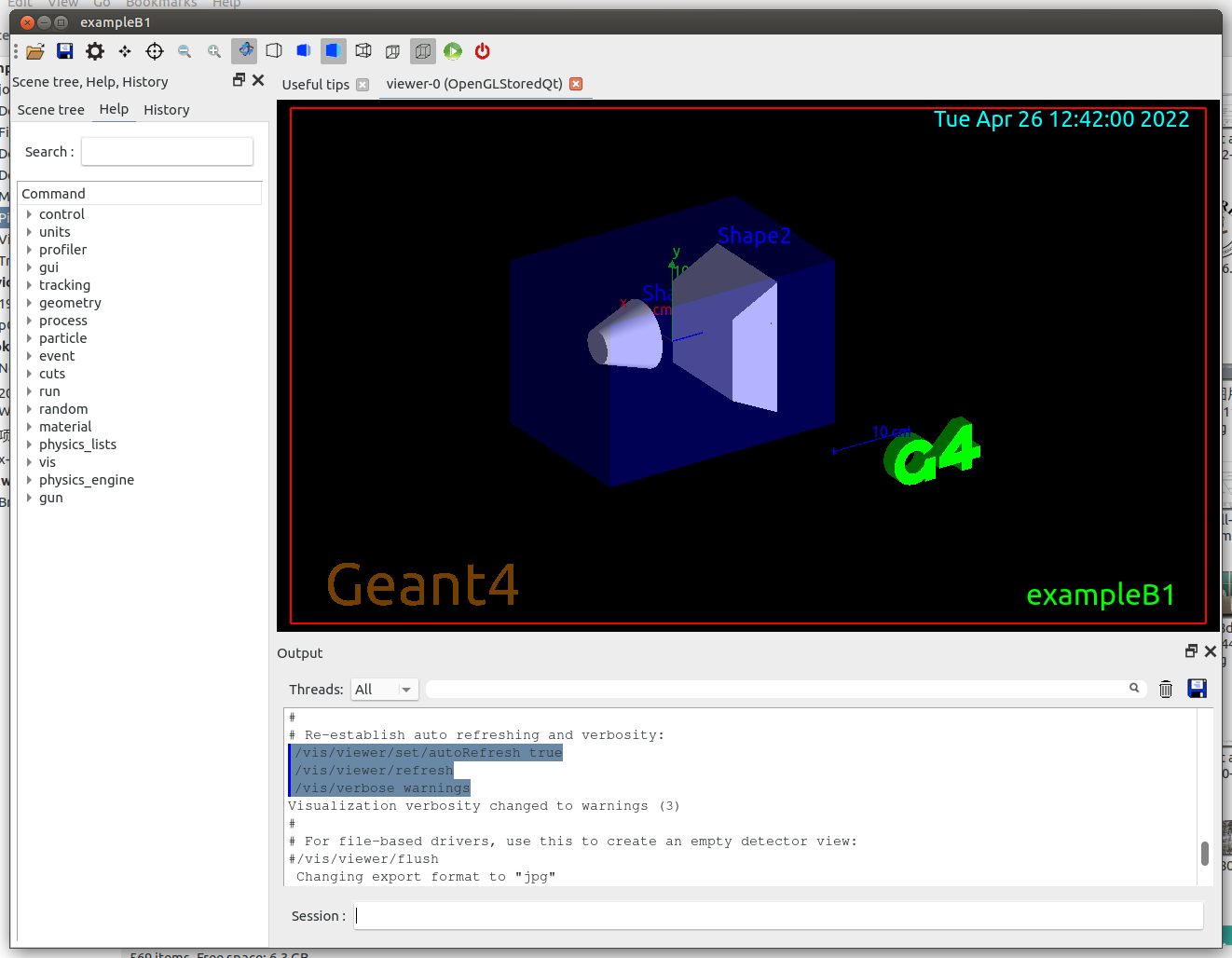 Geant4安装和测试运行 | Ye's Blog